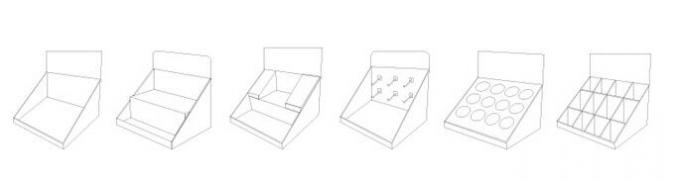 Eco Friendly Cardboard Counter Display Units With A5 Brochure Holder ...