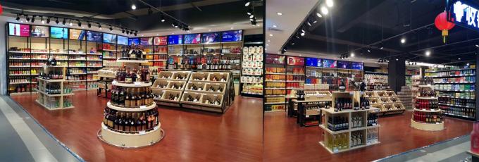 FSDU Shelving Red Wine Wood/MDF Permanent Merchandising Display Stand ...