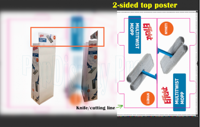 Temporary Merchandising Print Divider Retail Shipper Display for Effekt ...