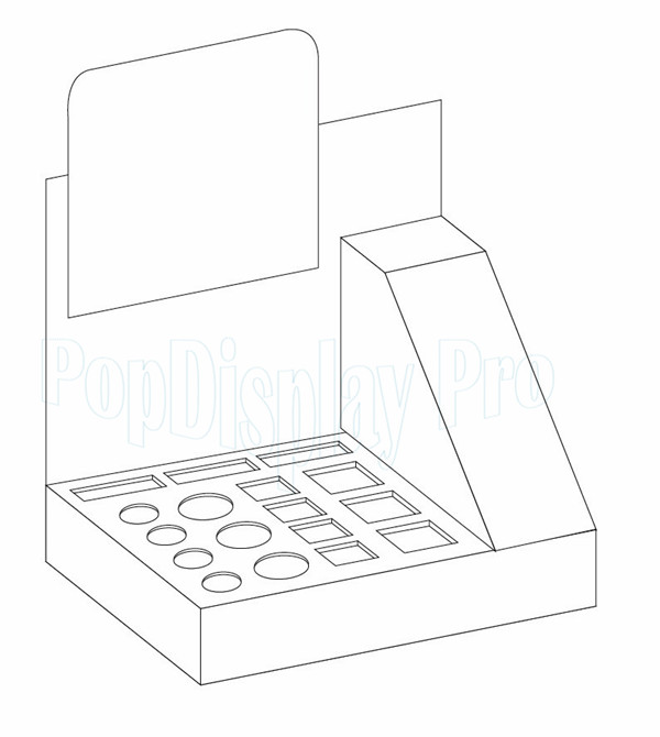 Temporary Impact Chocolates Retail Shipper Display with 5 Shelves