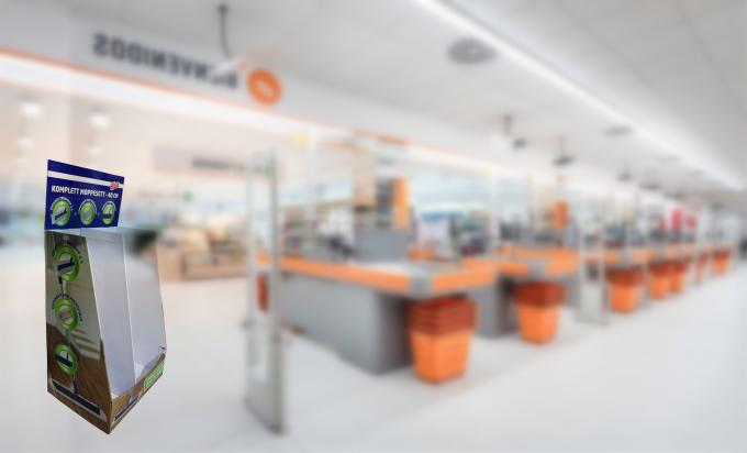 Recyclable Half Pallet Corrugated Retail Shipper Display For Cleaning ...