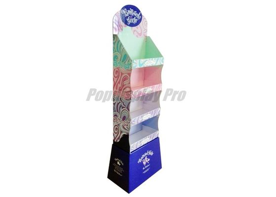 Light Duty 4 Tier Cardboard Shelf Display , Degradable Cardboard Stands ...